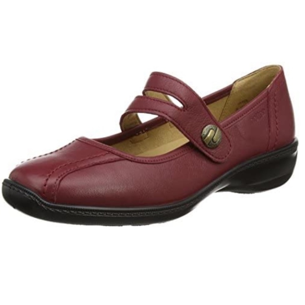 Hotter Comfort Concept Nwob! Karen Mary Janes Red Rub… - Gem